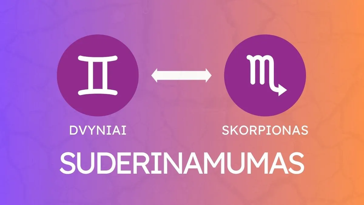 Dvyniai ♊️ ir Skorpionas ♏️: Zodiakų Suderinamumas - bling.lt