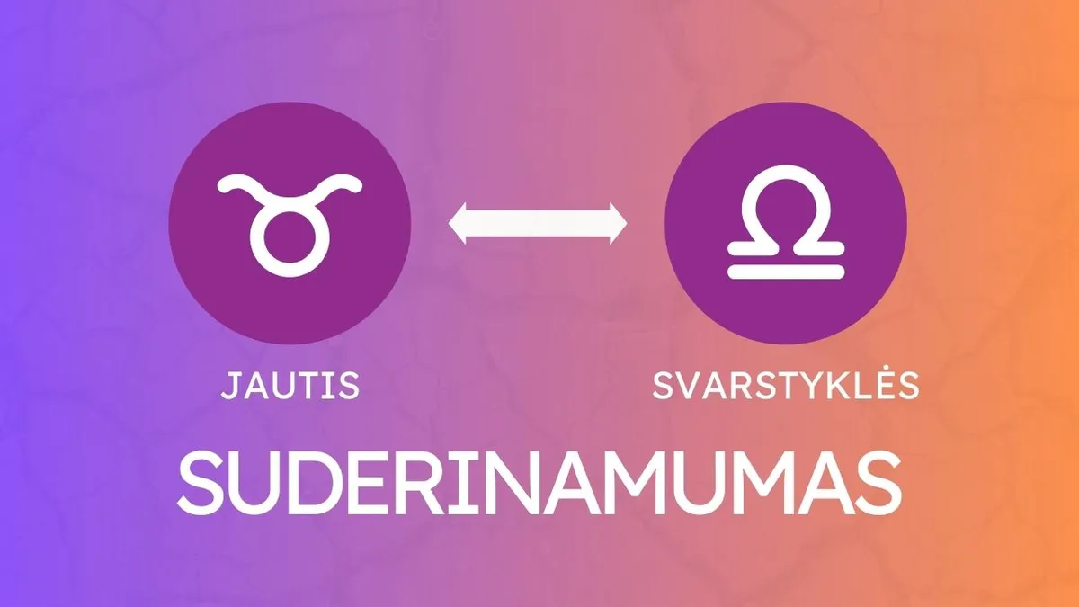 Jautis ♉️ ir Svarstyklės ♎️: Zodiakų Suderinamumas - bling.lt