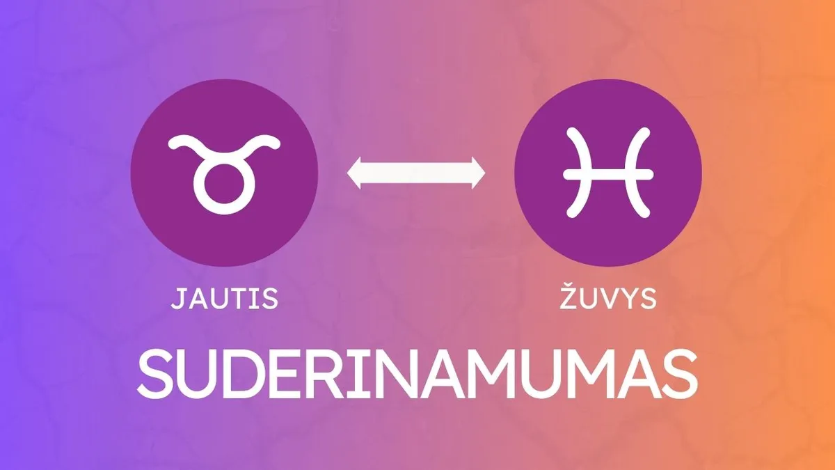 Jautis ♉️ ir Žuvys ♓️: Zodiakų Suderinamumas - bling.lt