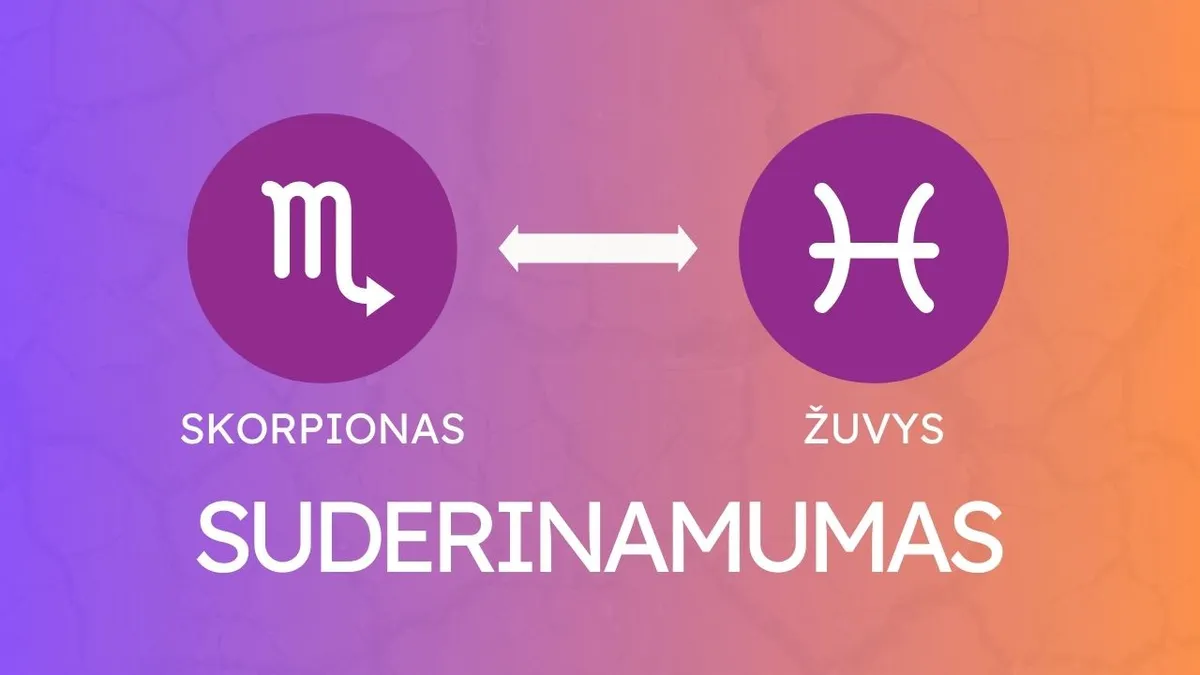 Skorpionas ♏️ ir Žuvys ♓️: Zodiakų Suderinamumas - bling.lt