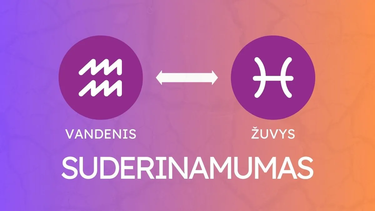 Vandenis ♒️ ir Žuvys ♓️: Zodiakų Suderinamumas - bling.lt